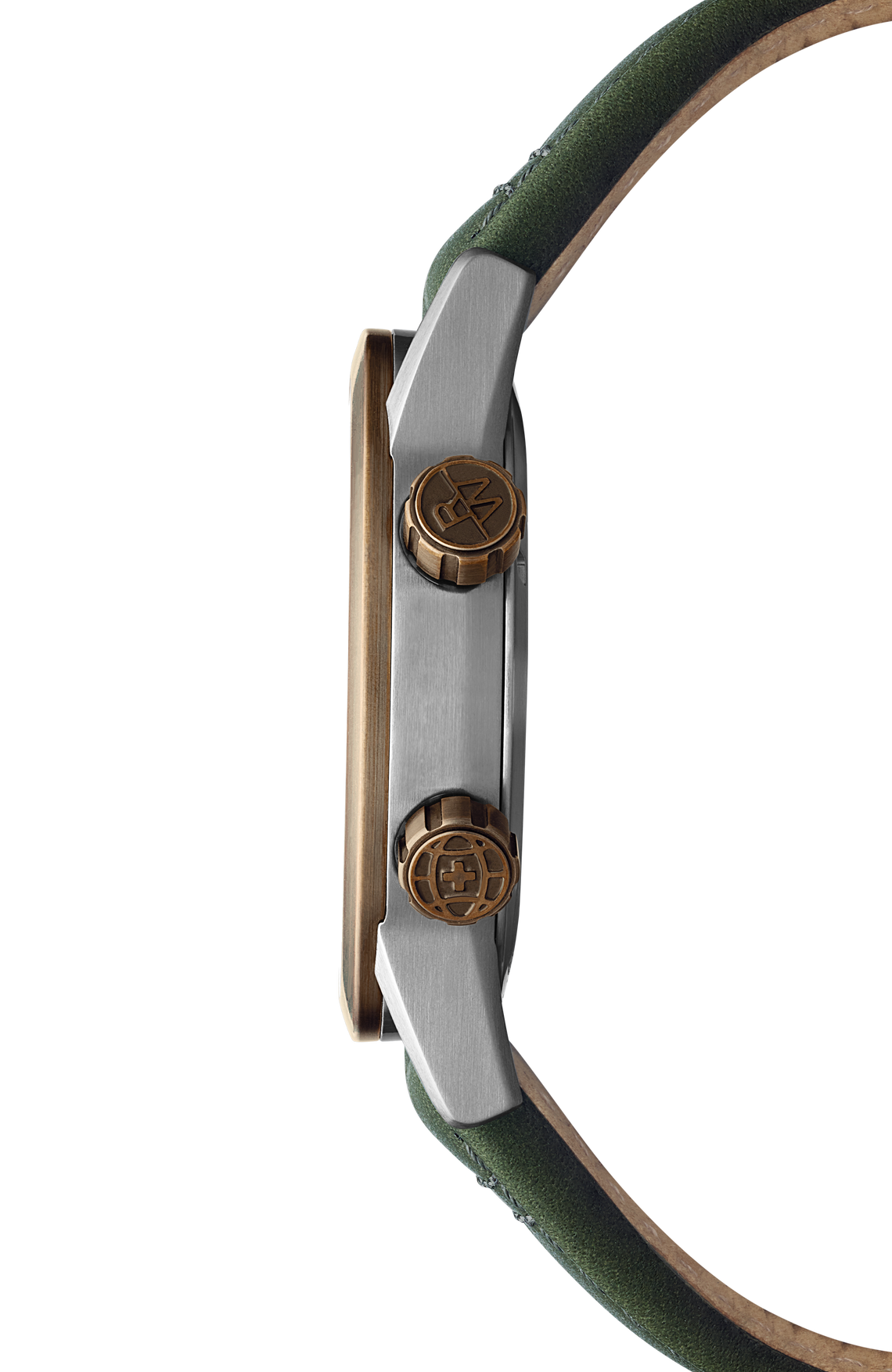 GMT Worldtimer Green Leather Watch - Freelancer | RAYMOND WEIL