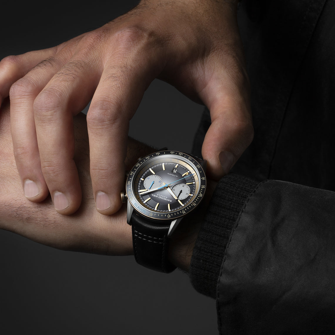 Chronograph Bi-compax Watch - Freelancer Men's | RAYMOND WEIL