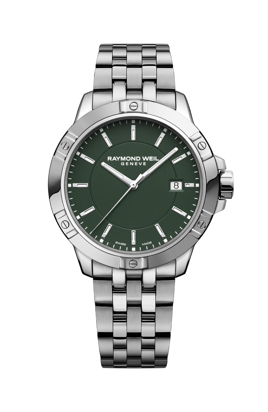 Men's Classic Green Dial Steel Bracelet Watch - Tango | RAYMOND WEIL